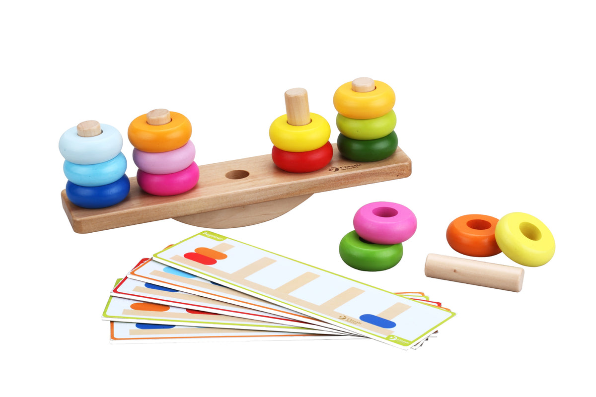 Kids Wooden Balance Stacking Learning Game – Busy Little Bears