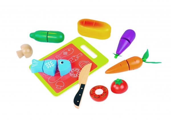Kids Wooden Food Cutting Educational Set – Busy Little Bears